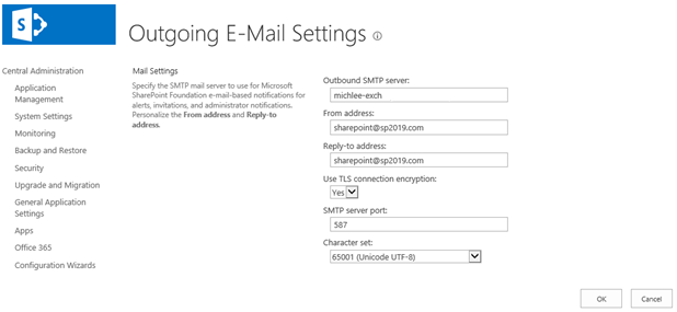 Configure TLS encryption between SharePoint on-premise and Exchange ...